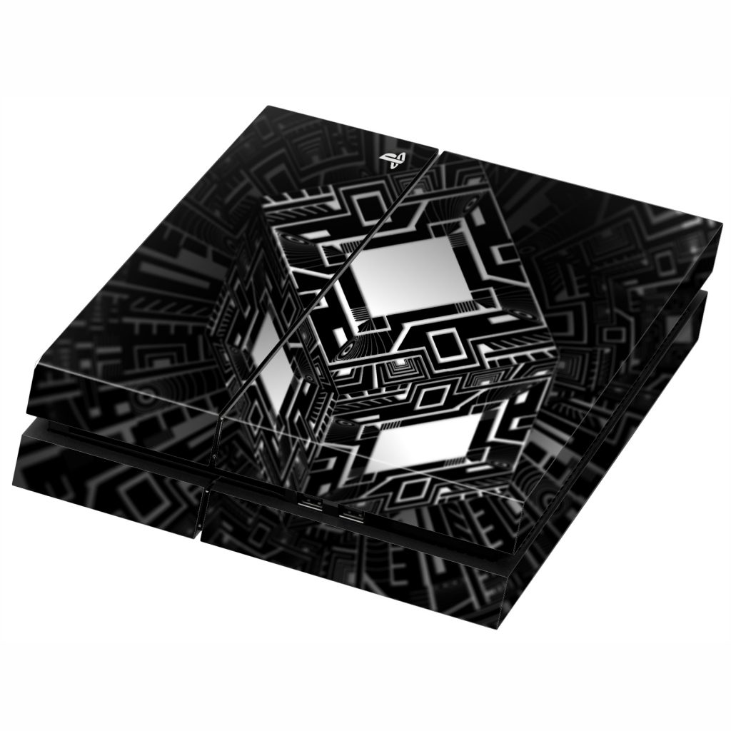 Black and white cube SKIN ΓΙΑ ΚΟΝΣΟΛΑ PS4 - germanos.gr